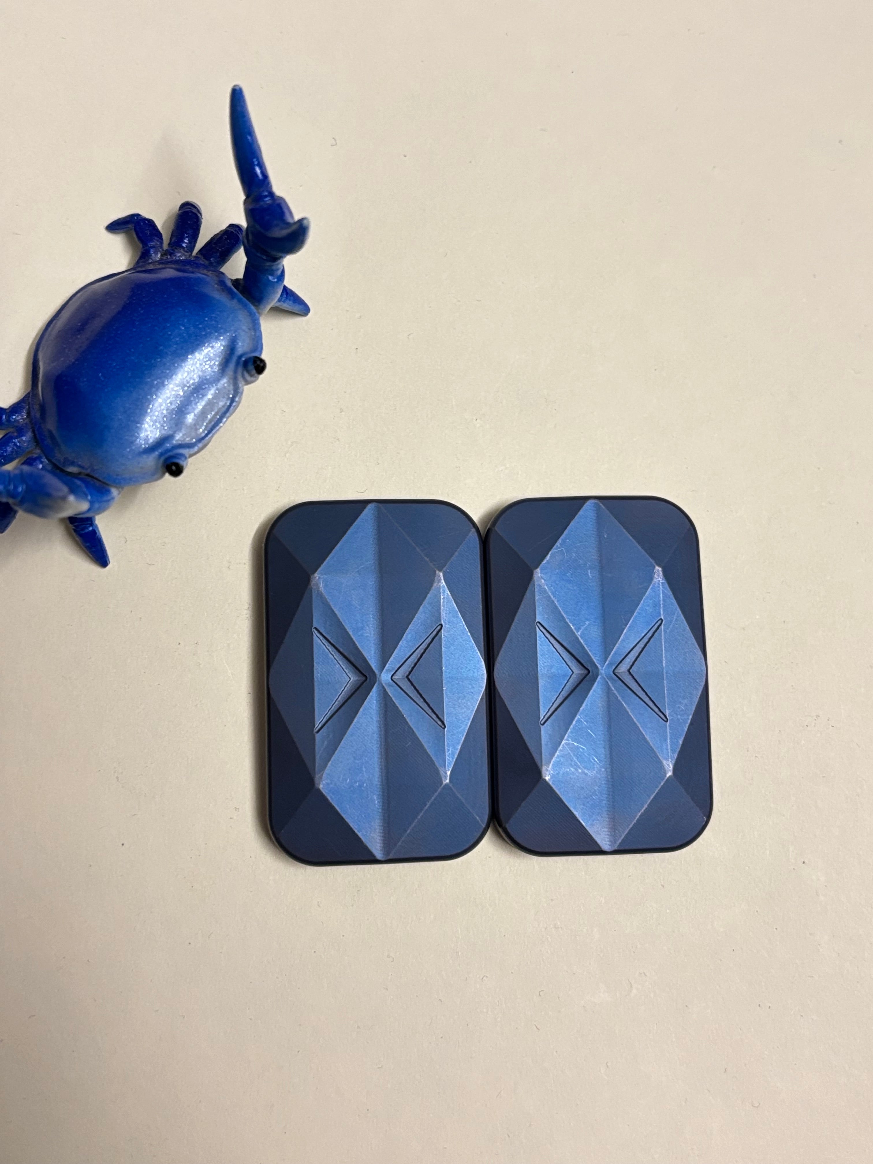ZD EDC Sound emperor slider - titanium with SS plate - fidget slider ...
