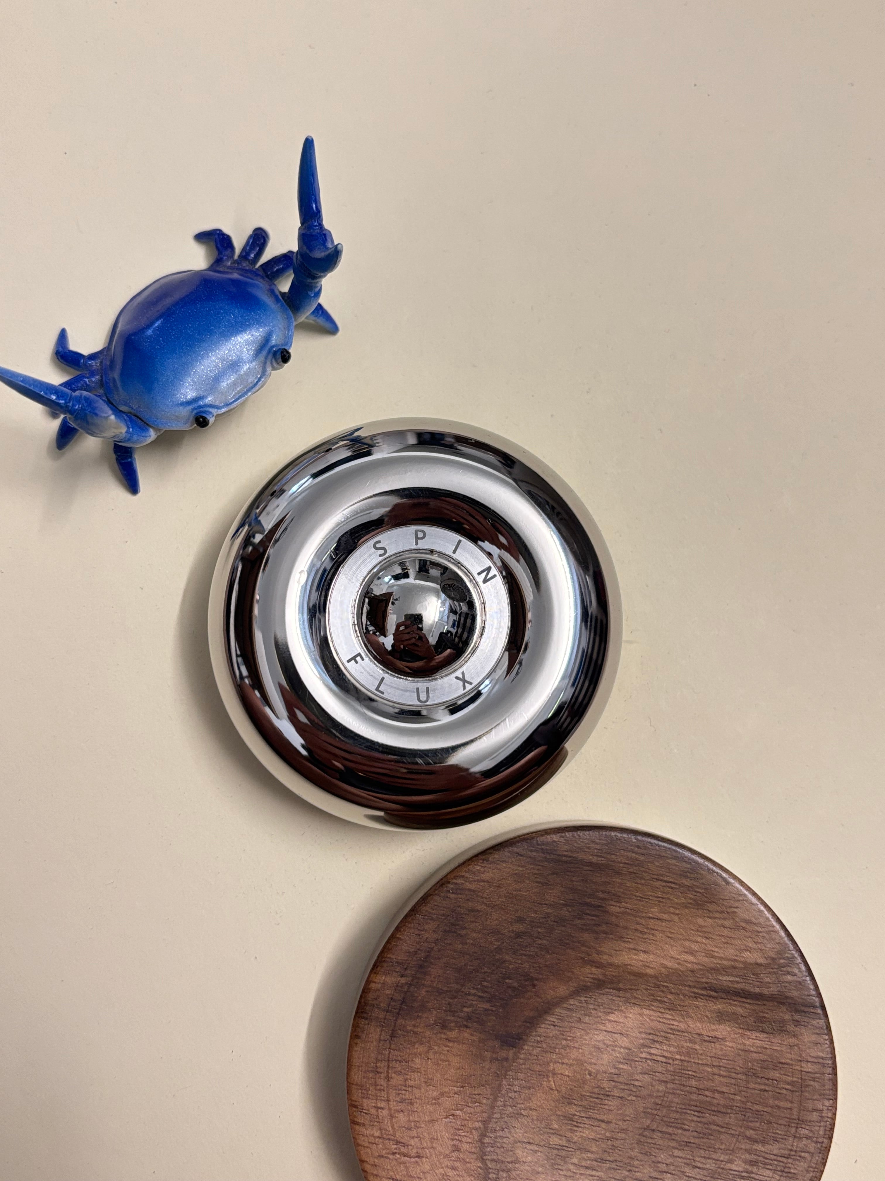 Spin flux - mirror nickel - stemless top - fidget toy – Plants Wake You Up