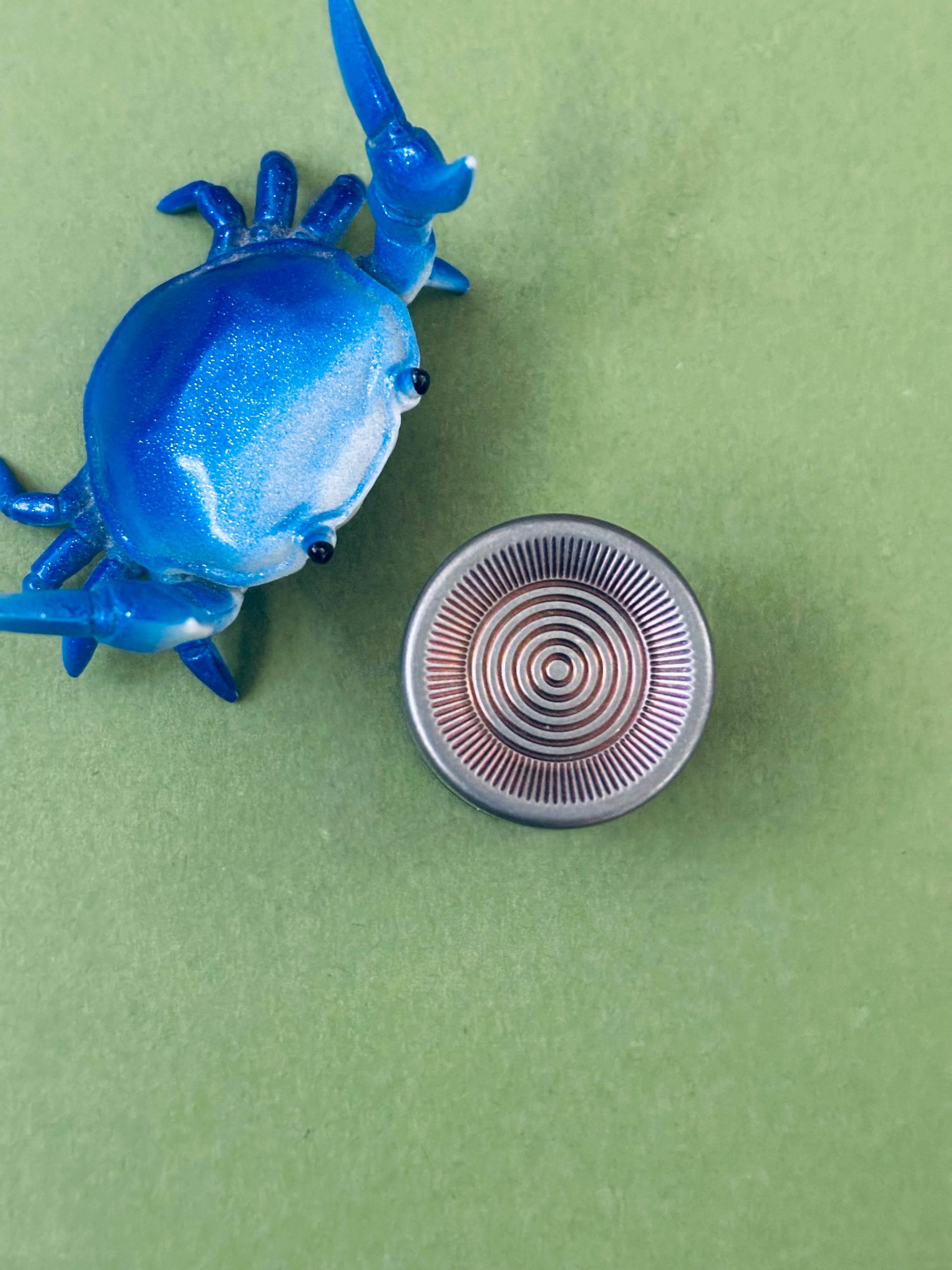 FTO - titanium button - 24mm - fidget toy – Plants Wake You Up