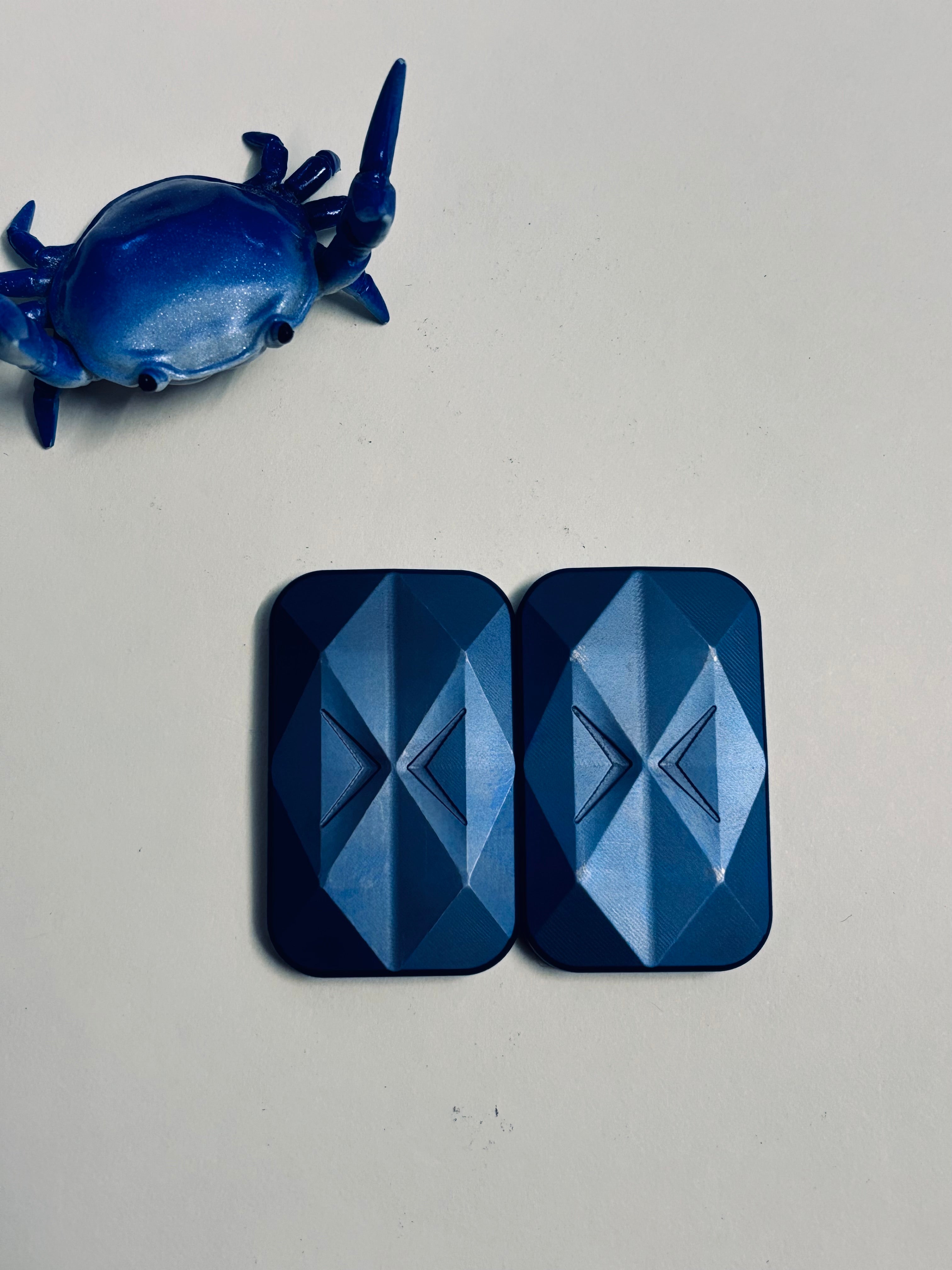 ZD EDC Sound emperor slider - titanium with SS plate - fidget slider ...