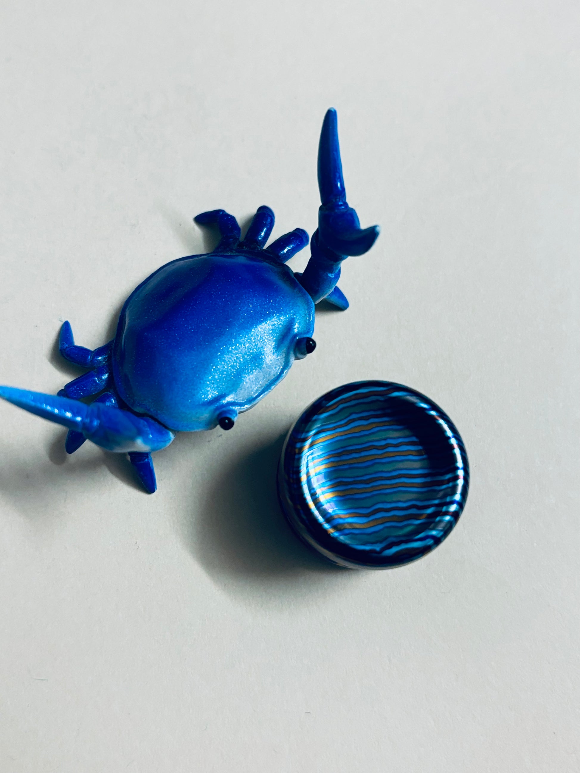 Indy Thicc - timascus button - fidget spinner button - fidget toy ...