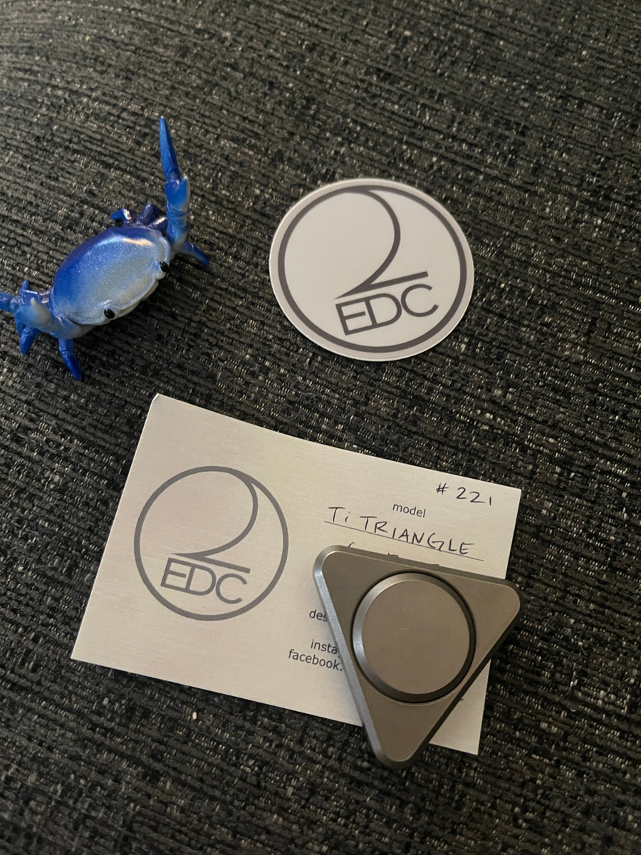 Twoedc - triangle - Titanium - Fidget spinner – Plants Wake You Up