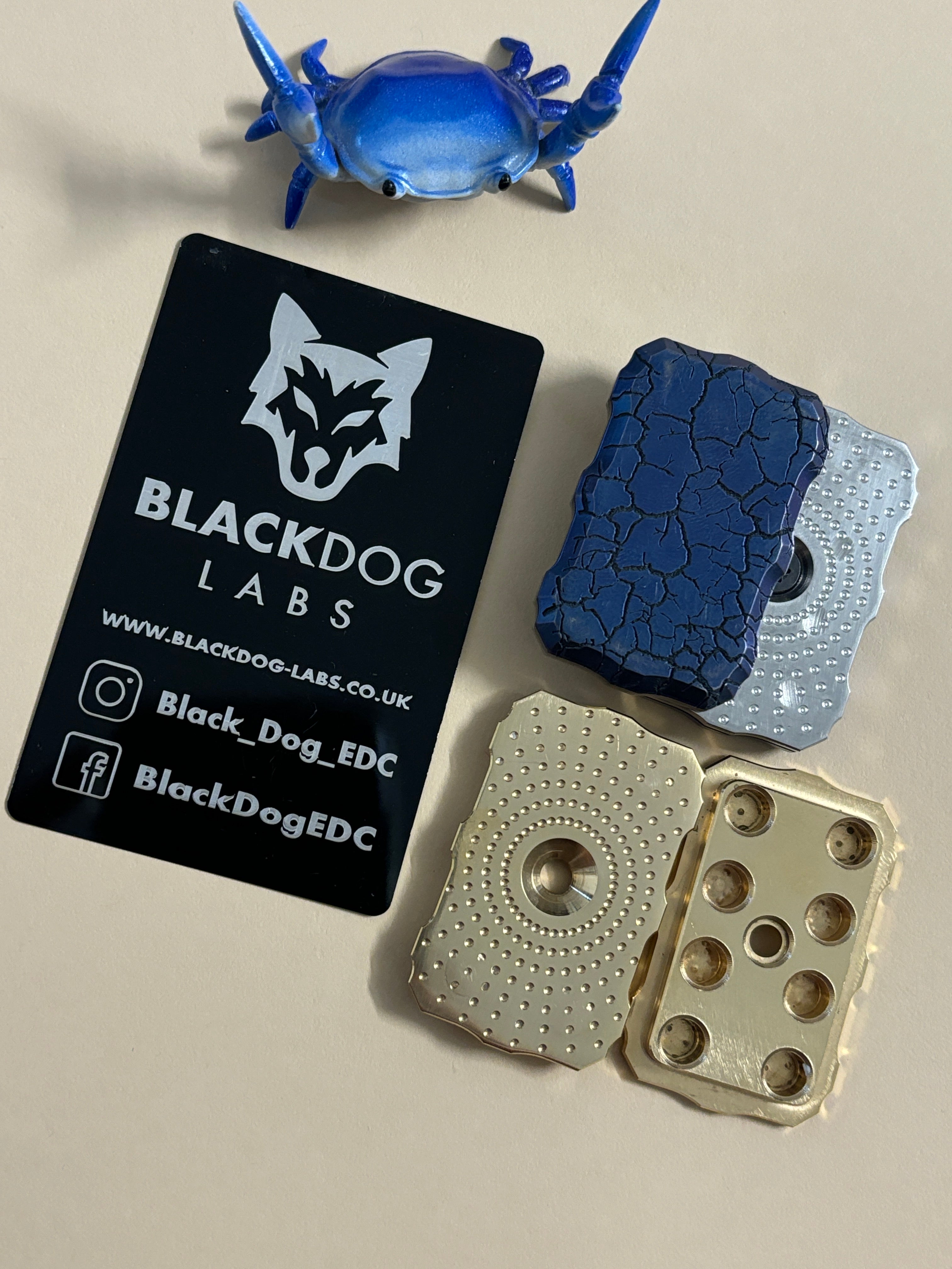 Blackdog titanium V3 Cracked - Haptic Magnetic Fidget Slider - fidget ...