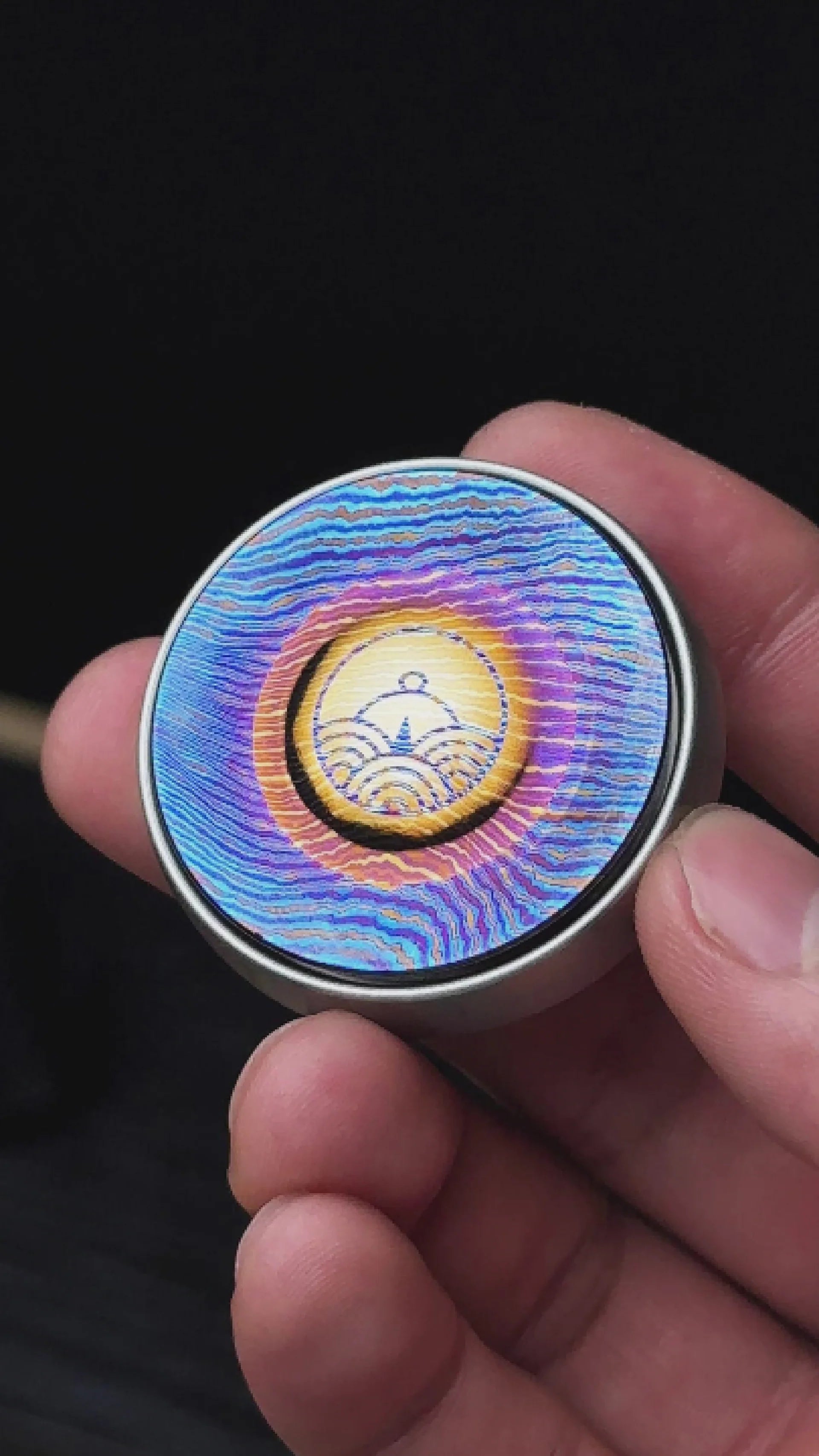 Umburry armored haptic coin - mid size ti/ti dama- haptic coin - fidge ...
