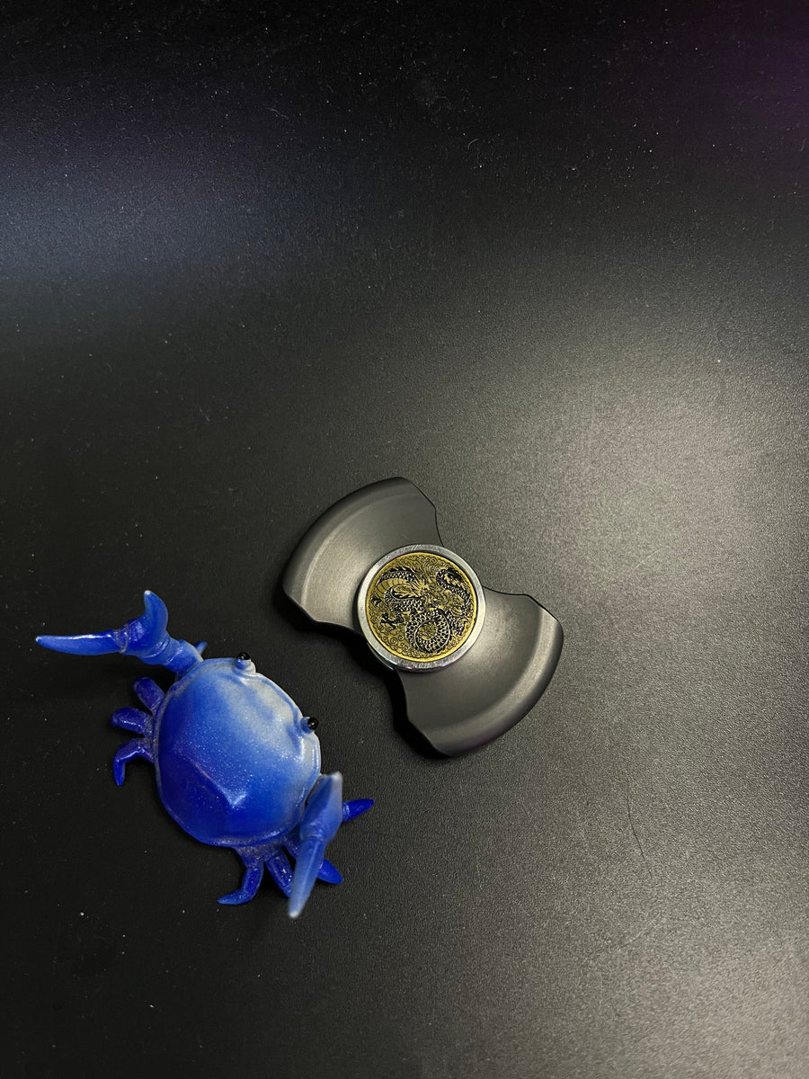 Rotablade - stubby - zirc with ss button - fidget spinner - fidget toy ...