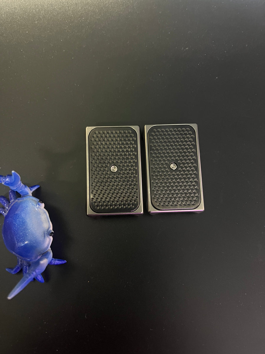 Magnus spider - slider Titanium with zirc screw in plates - fidget toy ...