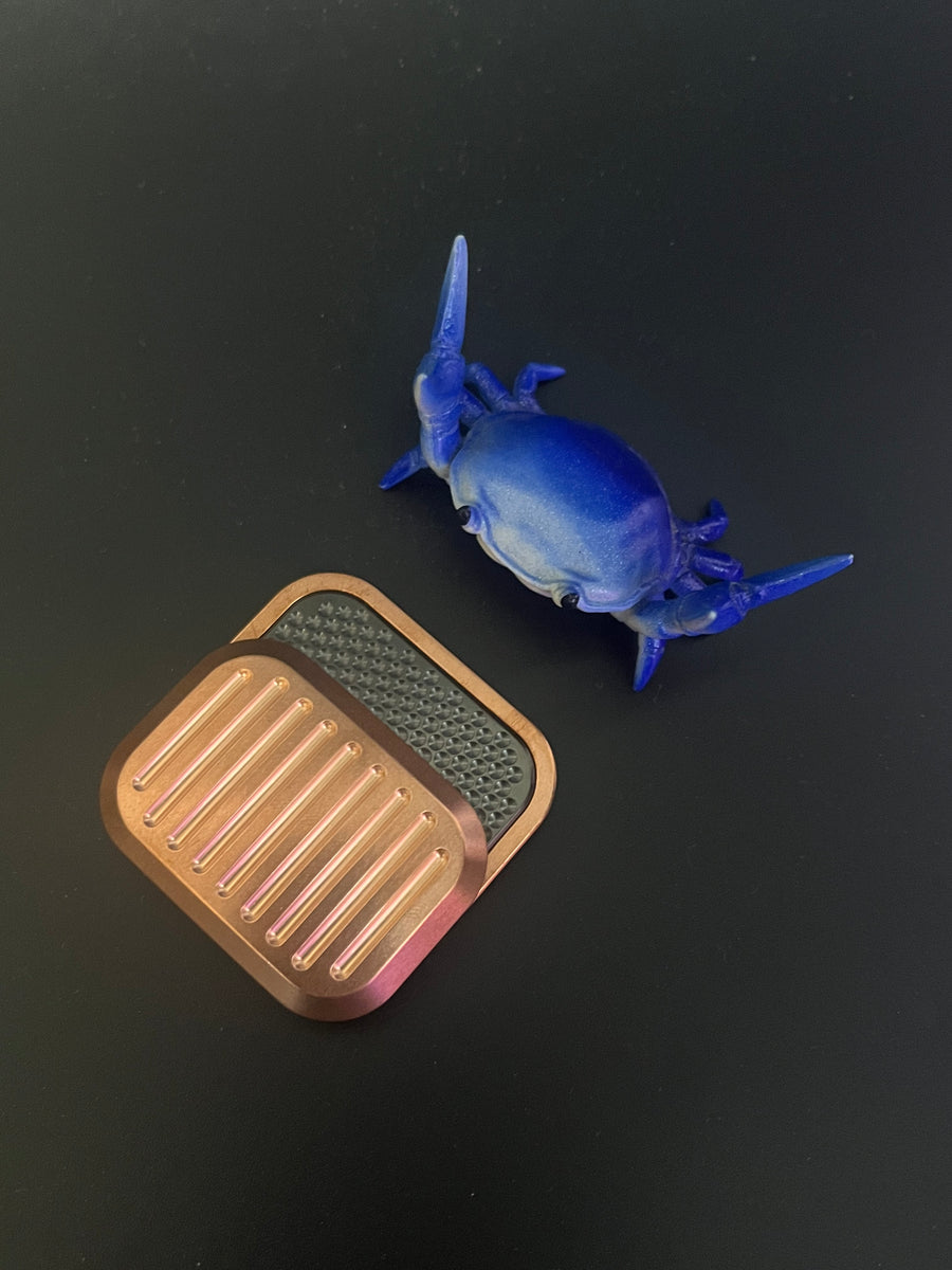 Magnus groove slider copper with zirc plate - fidget toy – Plants Wake ...