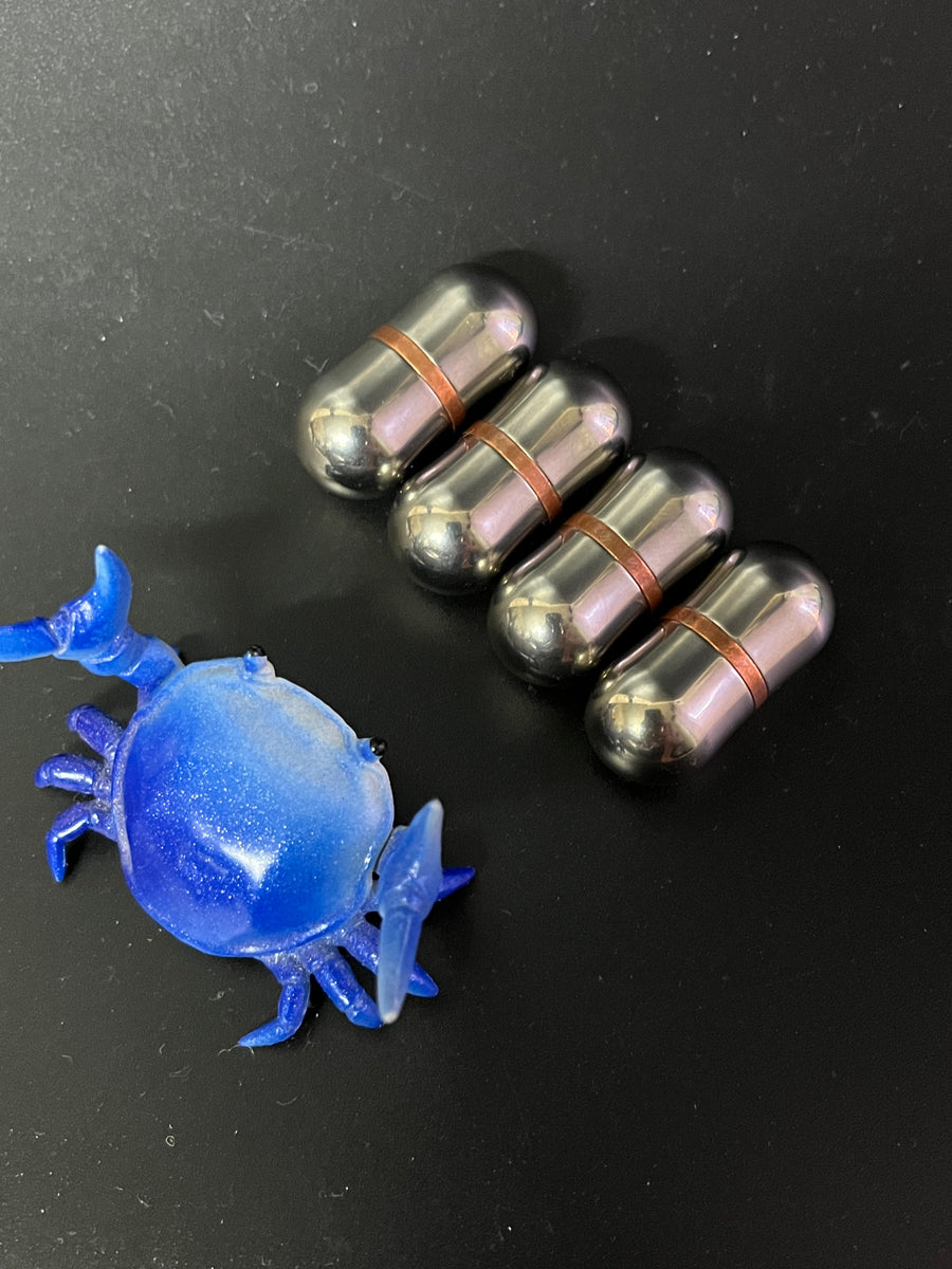 Magnus - magic bean - titanium / copper rings – Plants Wake You Up